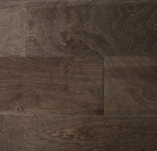 walnut stained birch engineered hardwood flooring with AB grade