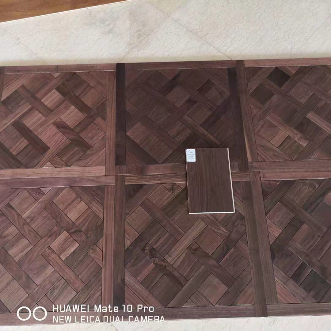 Stained American Walnut Versailles Parquet Engineered Flooring ...