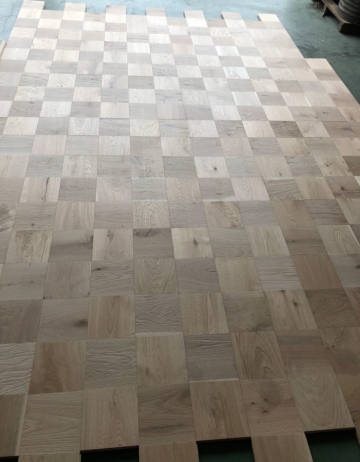 Embossed Mosaic Oak Parquet Flooring ABCD Grade